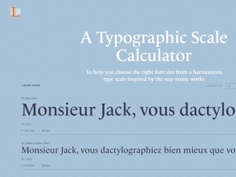 Online Type Scale Calculators Every Designer Should Know | StyleShout