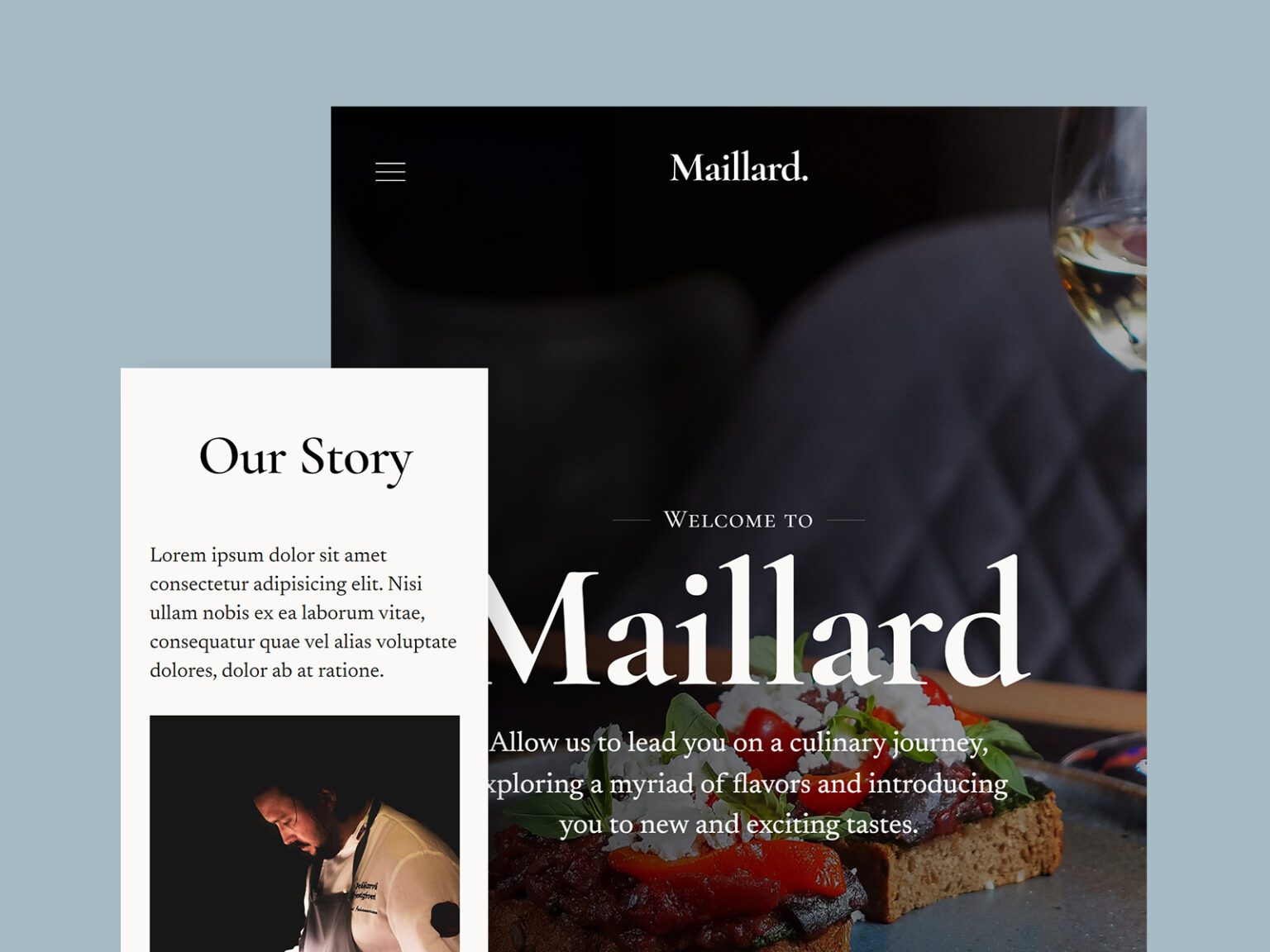 Meet Maillard: A Free Website Template for Modern Restaurants and Cafes ...