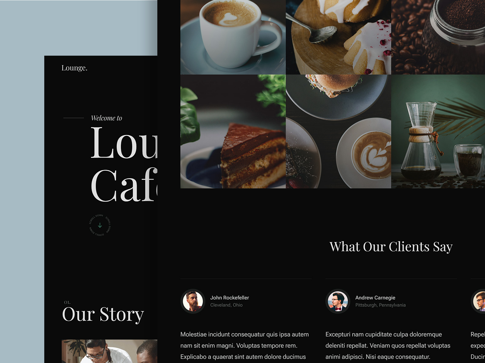 Meet Lounge: A Free Responsive HTML Template for Cafes and Restaurants ...